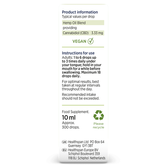 CBD Oil Drops – Super Strength – 1000mg Per 10ml Bottle