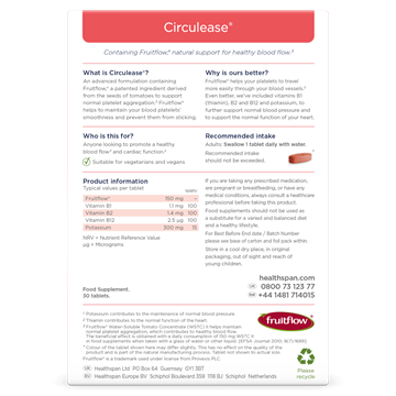 Circulease® Fruitflow Tablets – 150 mg – Blood Flow Support