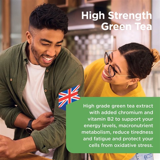 High Strength Green Tea – 90 Tablets – Chromium & Vitamin B2