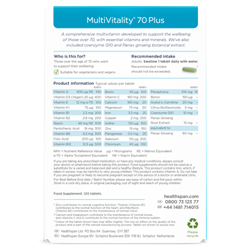 MultiVitality® 70 Plus