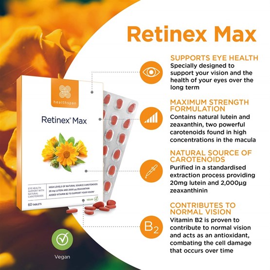Retinex® Max | Lutein & Zeaxanthin For Eyes | Healthspan