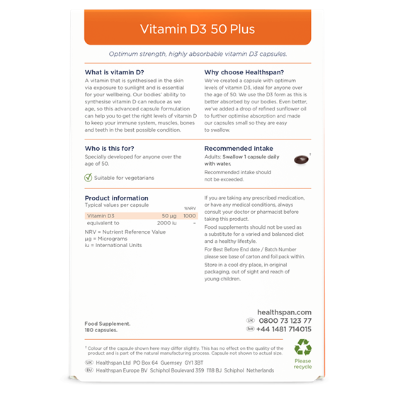 Vitamin D3 50 Plus